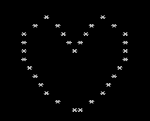Information: C++ program for Printing Heart Shape