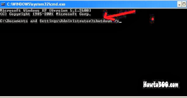 how to shutdown windows xp machine in command prompt | Step by step ...