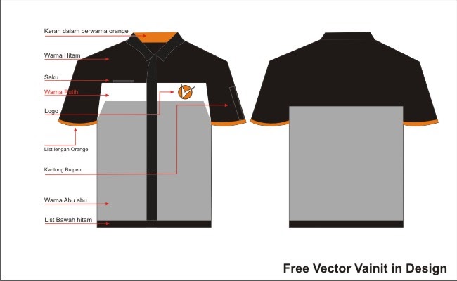 Free Vector Baju Vainit In Design