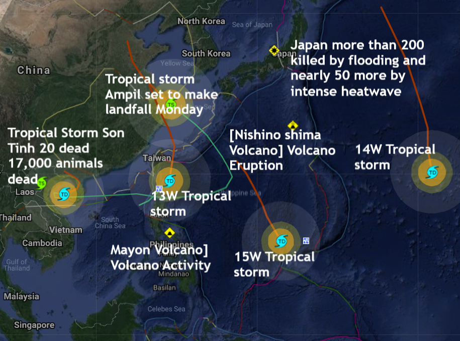 The Big Wobble : Almost 200,000 people evacuated as Tropical Storm ...