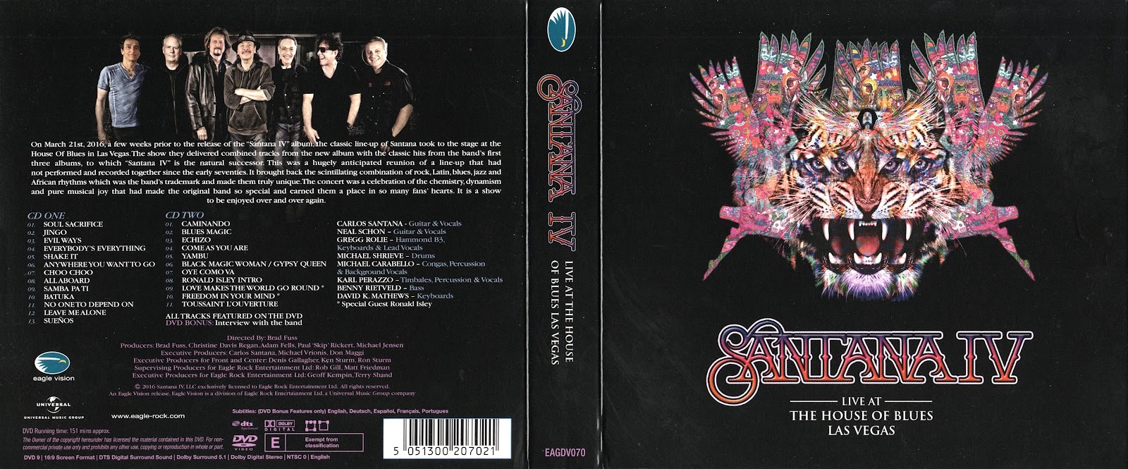 2016 Santana IV - Live At The House Of Blues Las Vegas - Santana - Rockronología