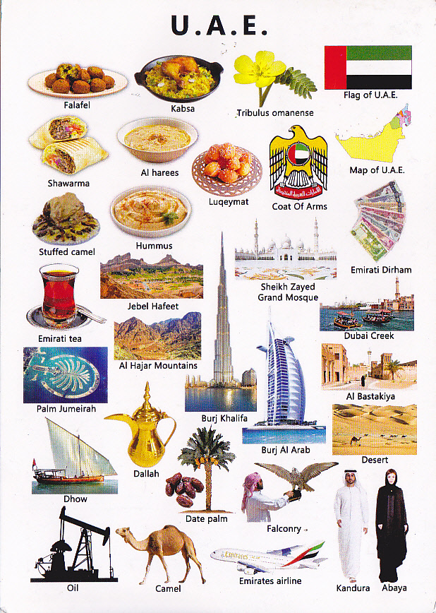 Postcard A La Carte: United Arab Emirates - Icons of UAE
