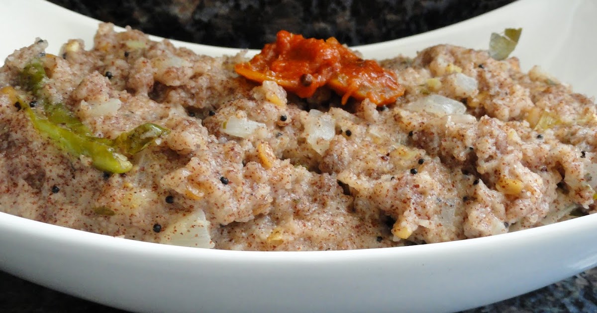 A Peek into My Kitchen: Ragi-Rava Upma