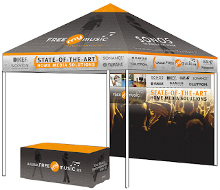 Pop Up Custom Tents with Graphics and More