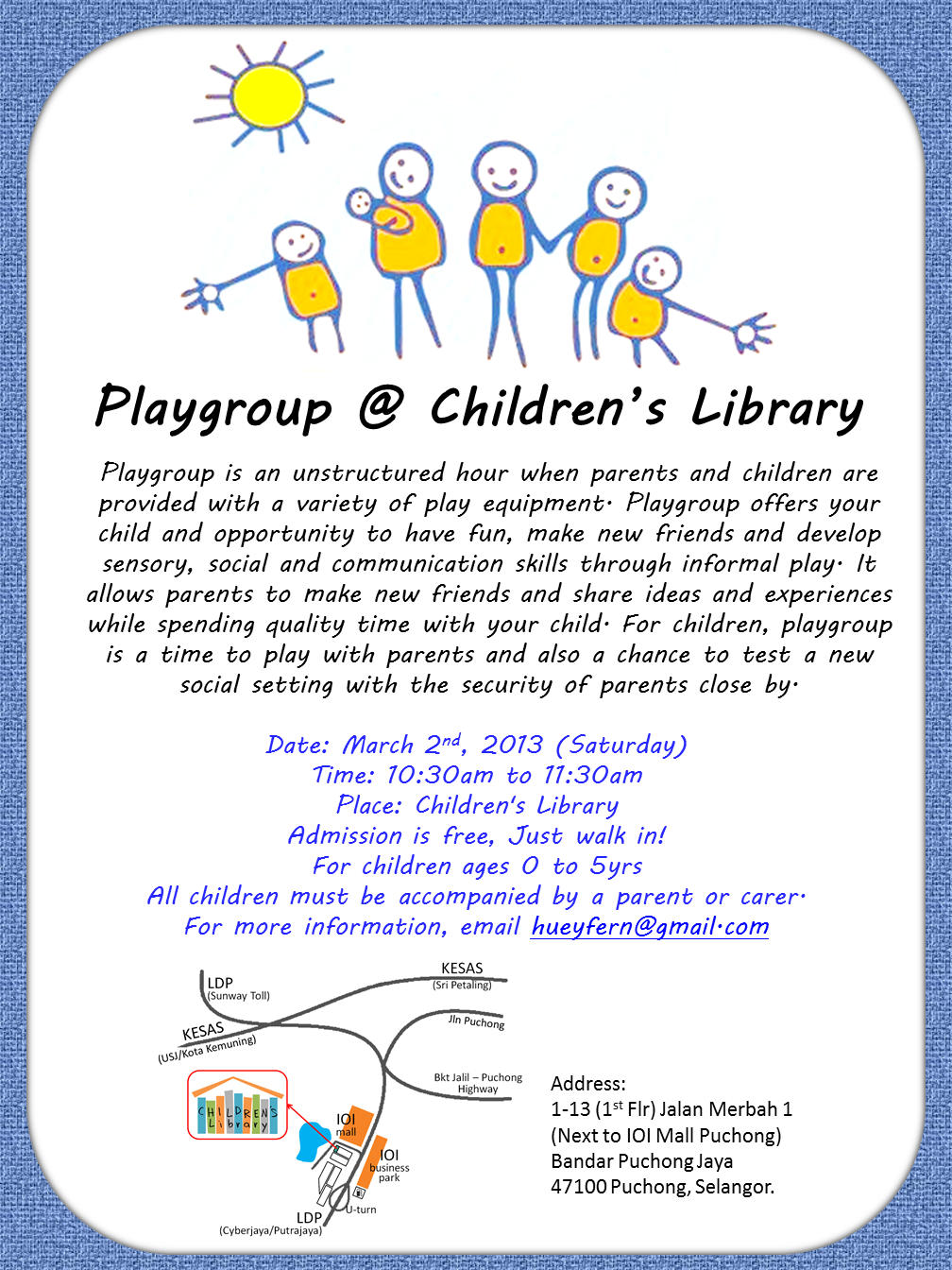 Children's Library, Puchong: Playgroup