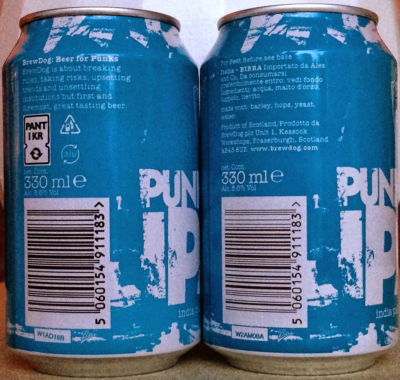 Burk-Bloggen: Brewdog PUNK IPA : ny burkvariant