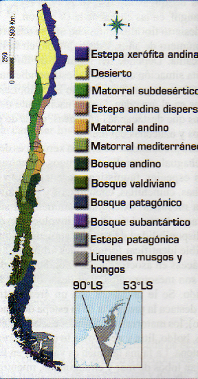 GEOGRAFIA DE CHILE: Mapa Climatico de Chile.
