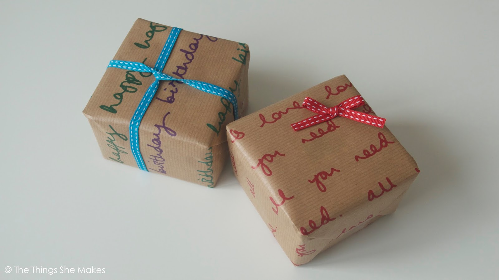 How to Make Personalised Wrapping Paper | The Things She Makes