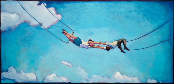 Carol Aust's Painting a Day Blog: Trapeze Couple