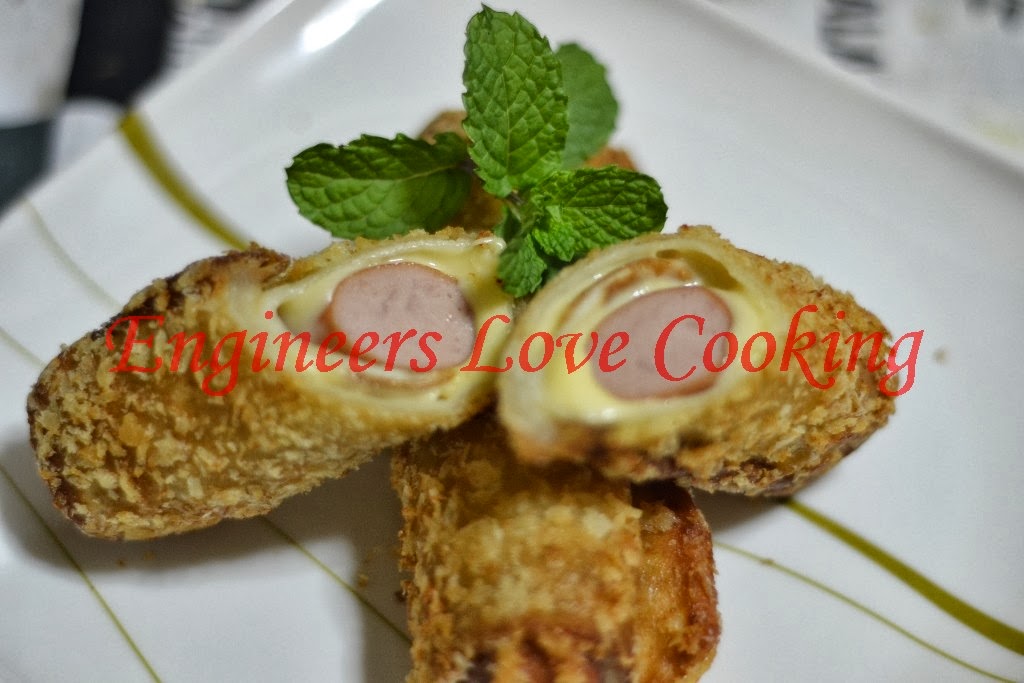 Engineers Love Cooking: GULUNGAN ROTI SOSEJ BERKEJU / CHEESY SAUSAGE ...