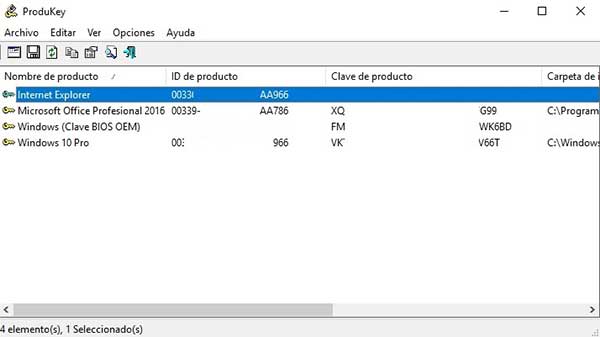 Cómo ver mi clave de producto Windows 10, 8 y 7