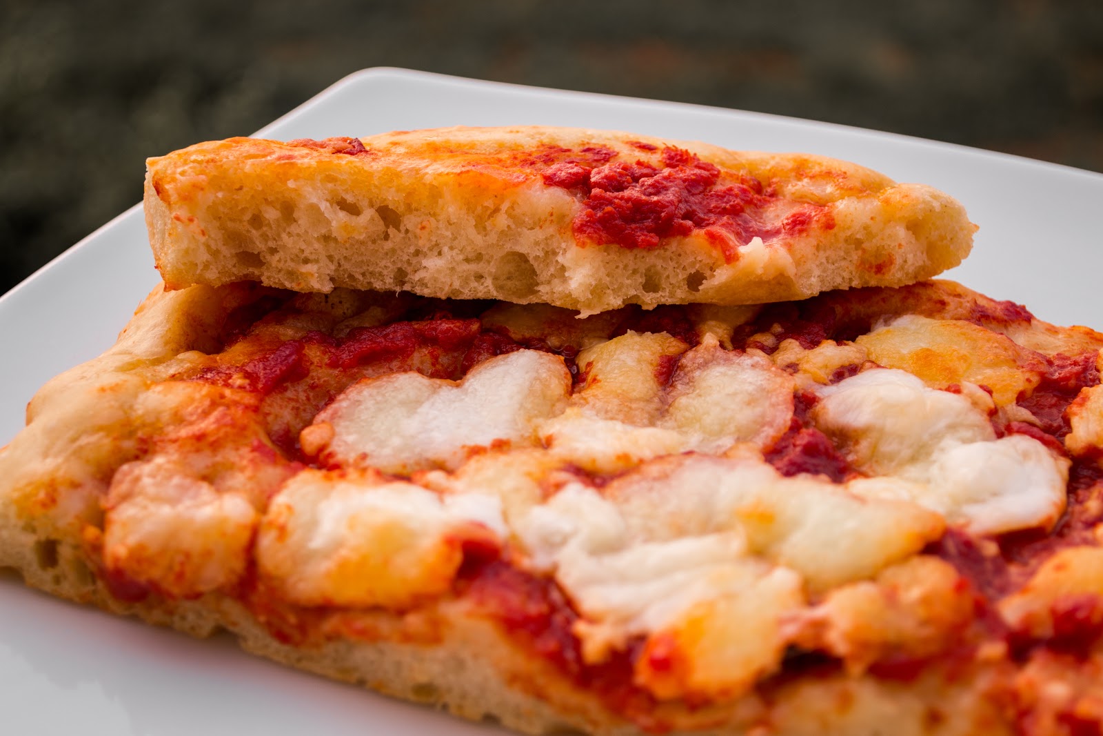 Pizza al taglio senza impasto