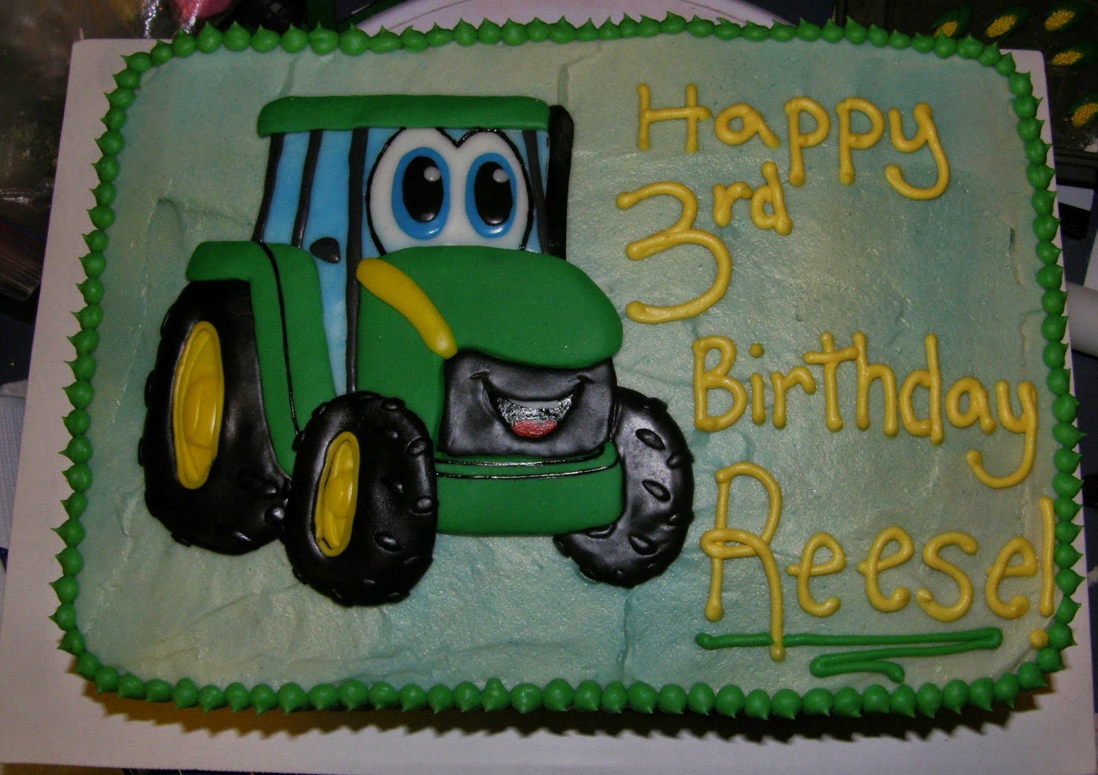 Mrs. Lydia's Kitchen: John Deere Birthday Cake