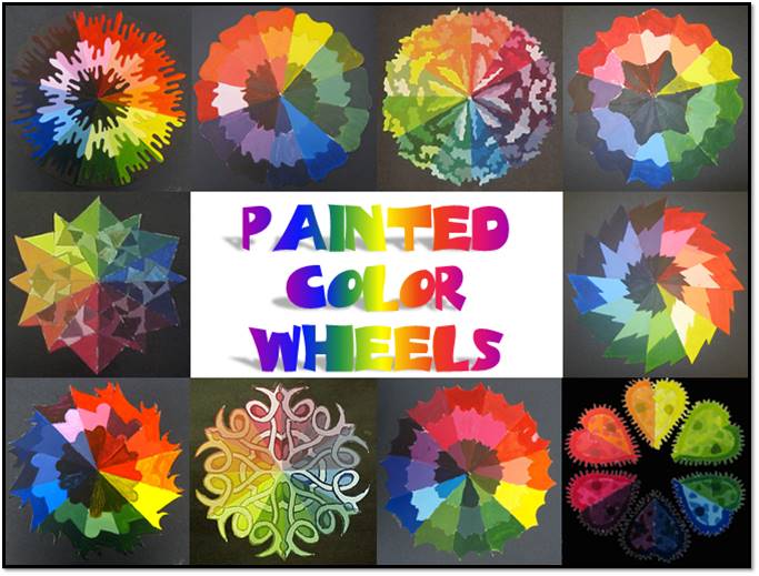 PESD Art Stuff: Painted Color Wheel Designs