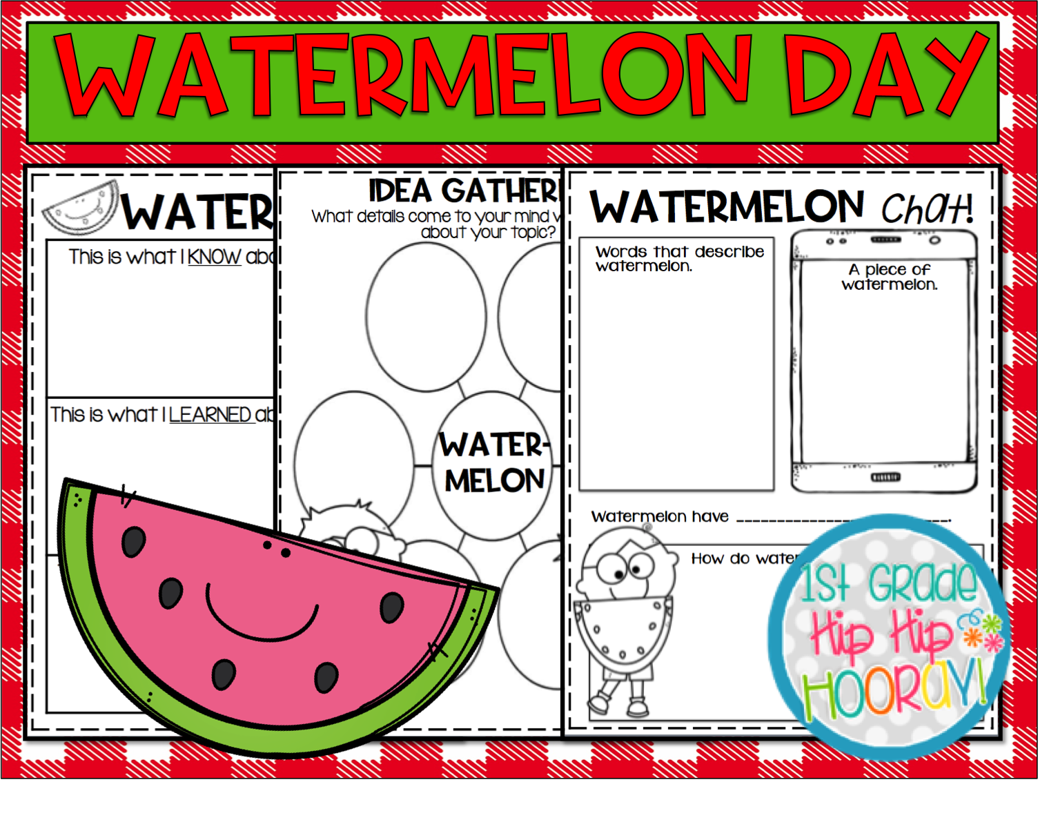 1st Grade Hip Hip Hooray!: Watermelon Day...Perfect for End of the Year ...