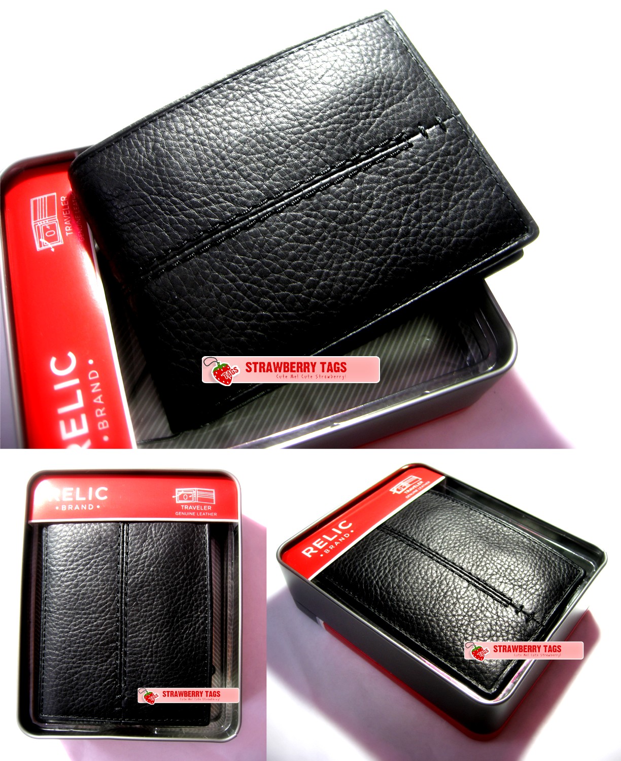 ~StrawBerry TaGs~: Relic® by Fossil: Men's Channel Traveler Leather Wallet