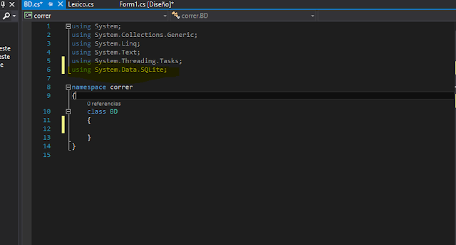 Base de datos SqLite con c#