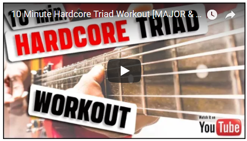 10 Minute Hardcore Triad Workout [MAJOR & MINOR] | Creative Guitar Studio