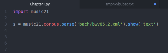 Python music21.corpus.parse().show():산을 붉게 물들이는 꽃