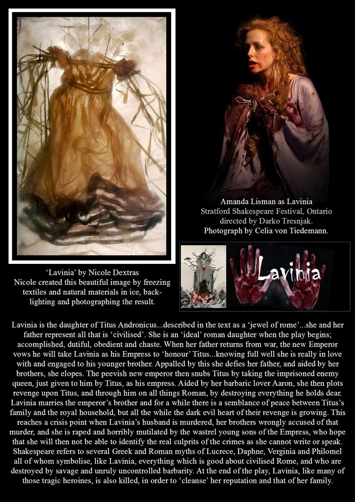 Eileen Sedgwick: Lavinia from Titus Andronicus