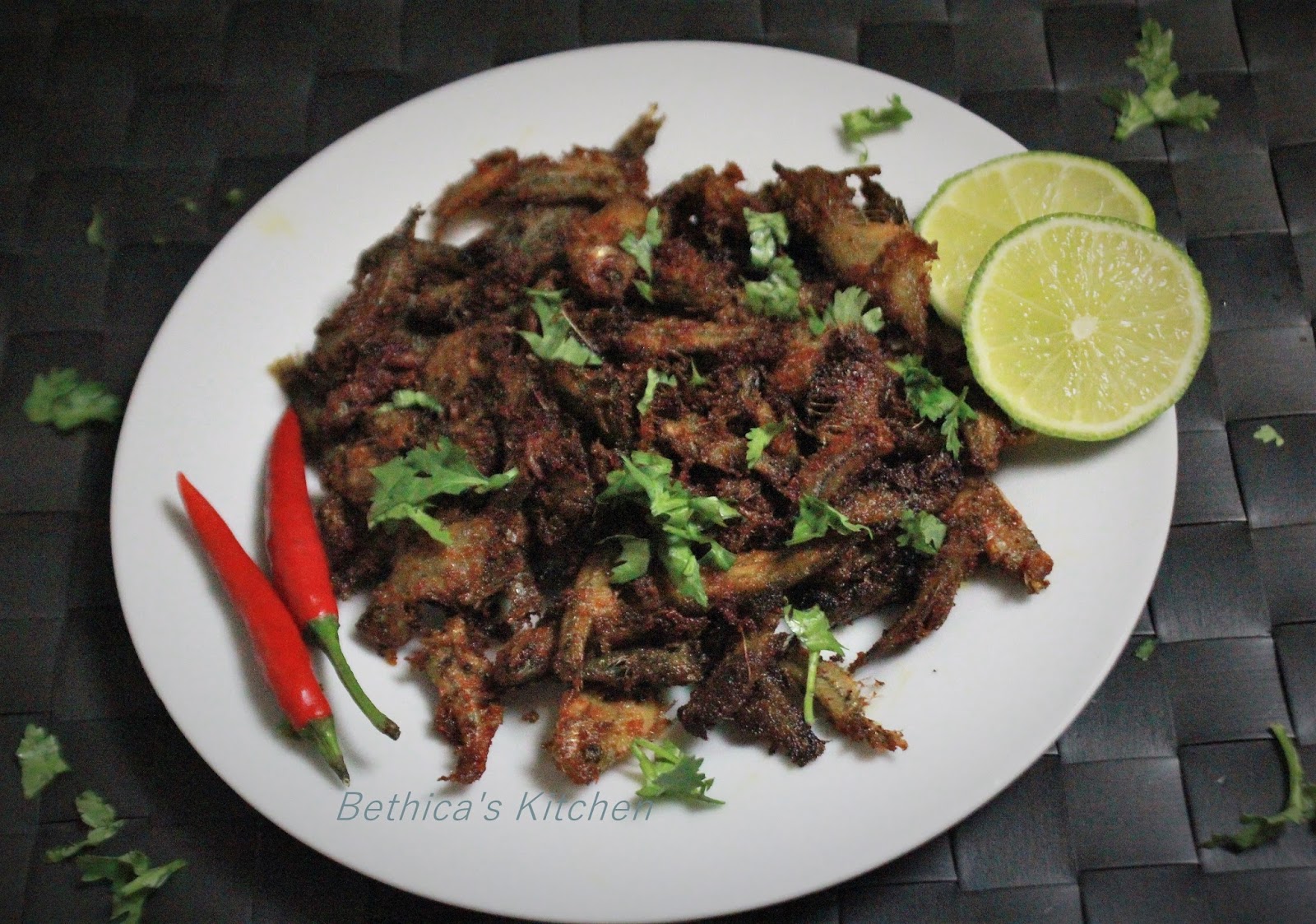Bethica's Kitchen Flavours: Anchovies Fish Fry