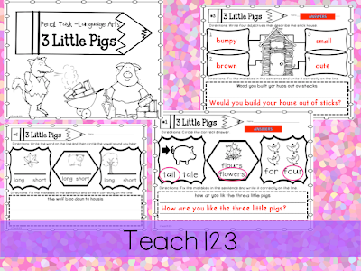 Fairy Tale: 3 Little Pigs | Teach123