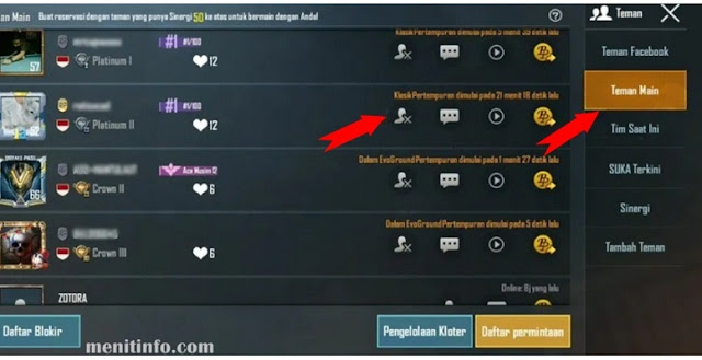 Cara Hapus Pertemanan di PUBG Mobile - Menit info