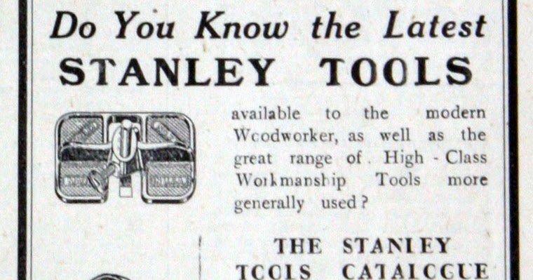 The Valley Woodworker: Stanley in England