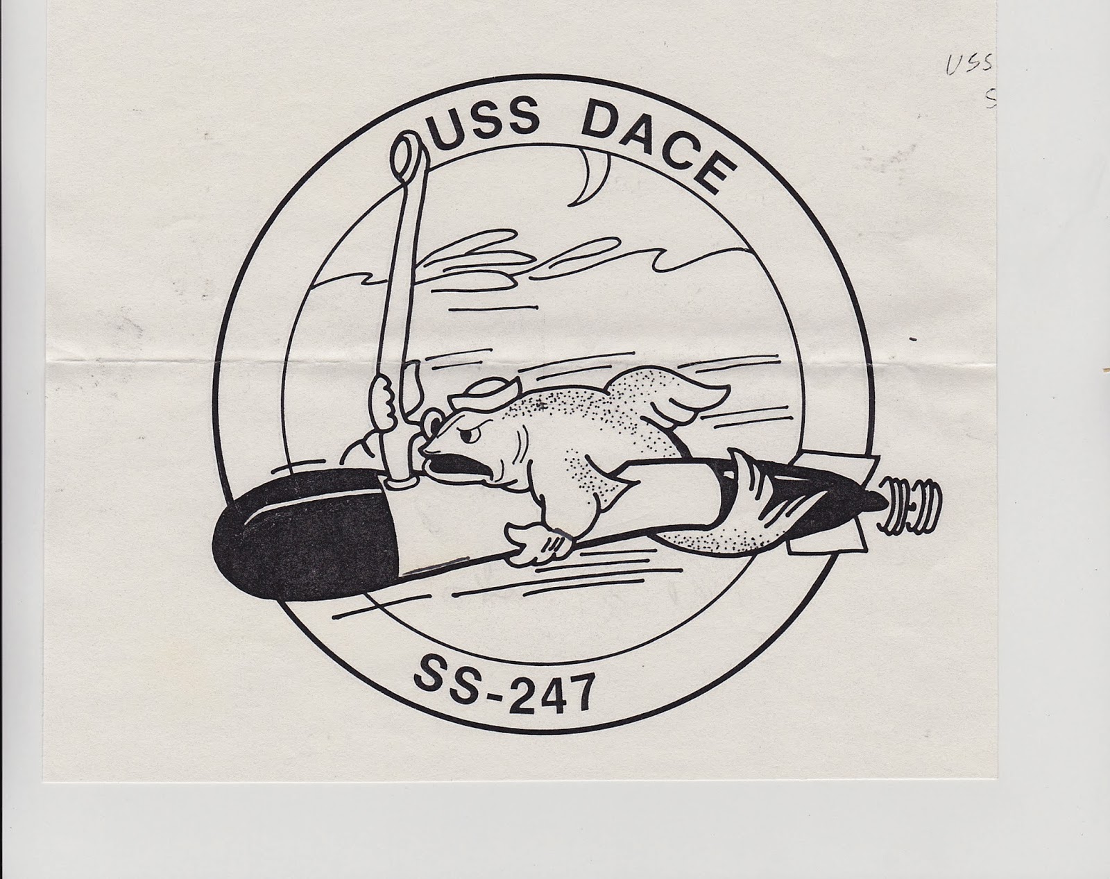 GRANDPA'S NAVY: USS Dace Service Patch Design