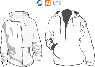 Hood Jackets Vector | Corel Draw Tutorial and Free Vectors