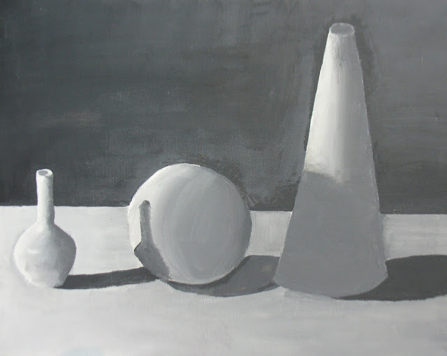 Introduction to Studio Art: Project 9: White Object Painting