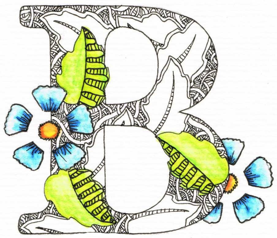 Creative Doodling with Judy West: Detailed Alphabet Distructions