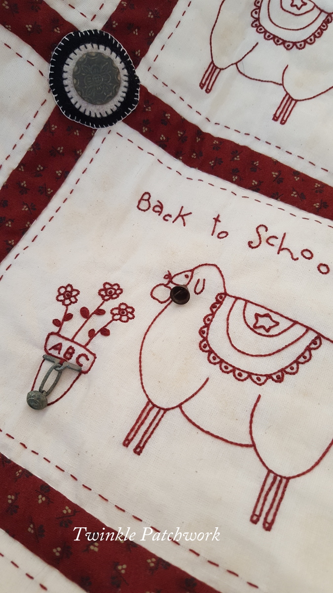 TWINKLE PATCHWORK: Redwork