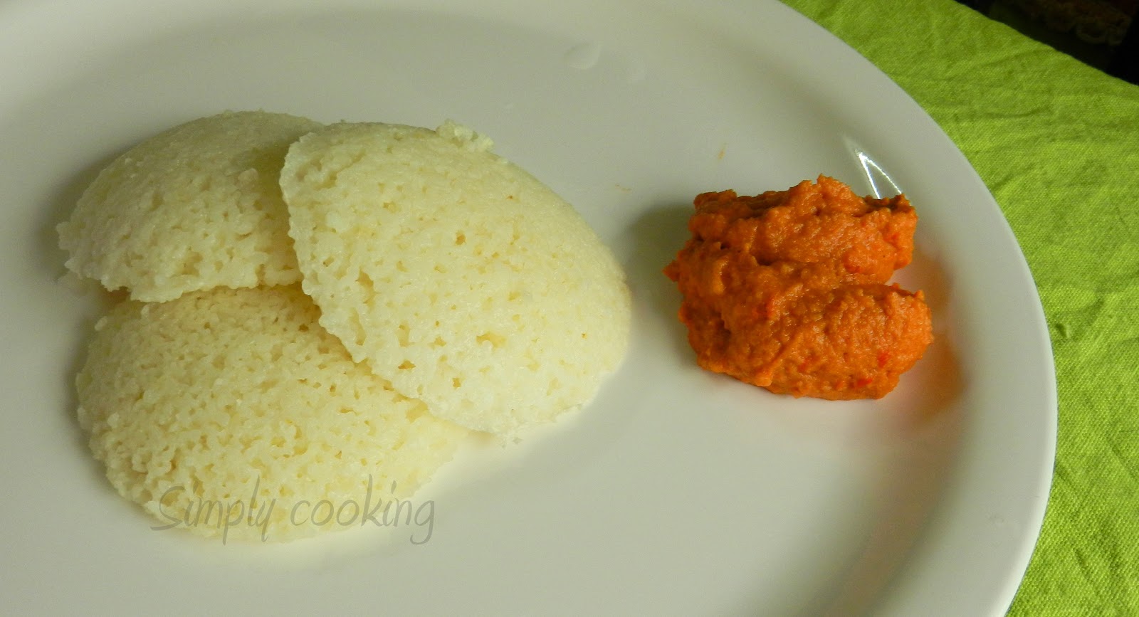 Simply cooking kitchen: Idli with sama rice