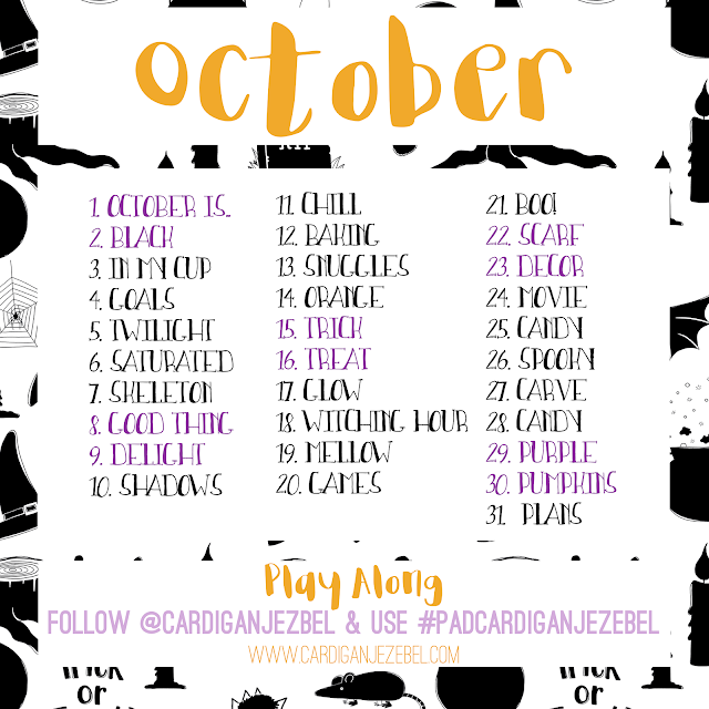 Photo Challenge || October 2016 - Cardigan Jezebel