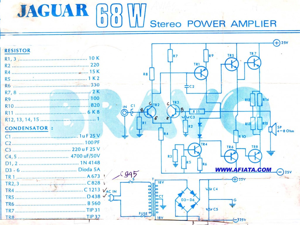 Bobo Elektronik: Amplifier using TIP31c