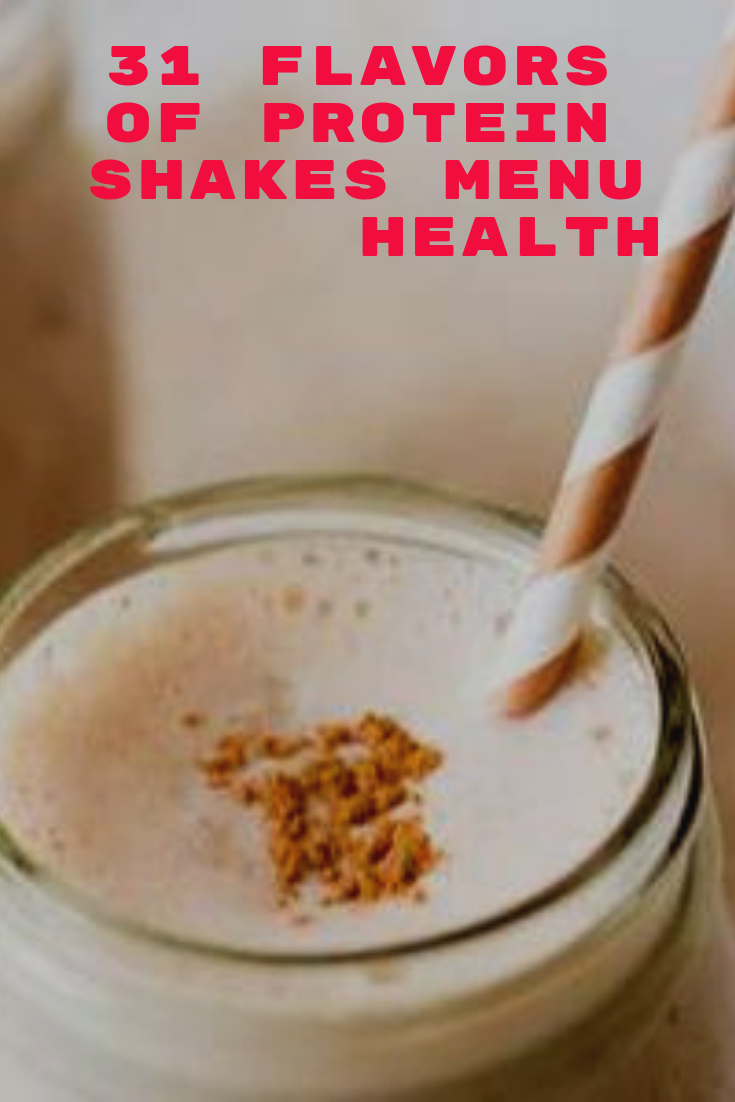 low carb recipes and weight loss: 31 Flavors of Protein Shakes menu health