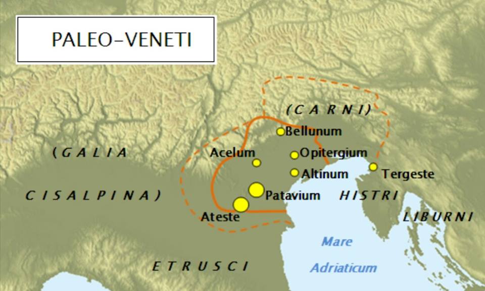 I VENETI, DALLE ORIGINI ALL'ETA' ROMANA