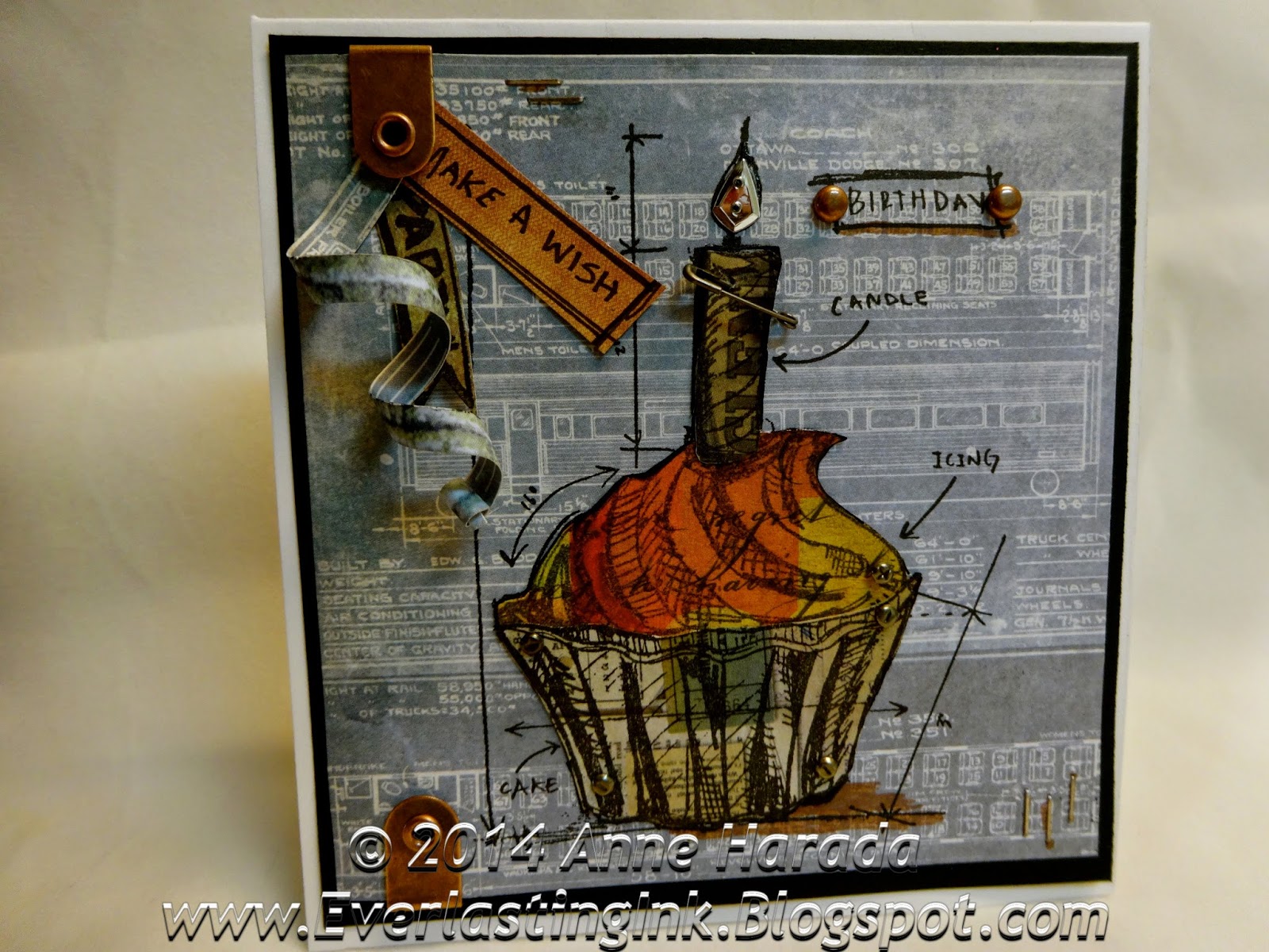 Everlasting Ink: Three Tim Holtz Birthday Cards
