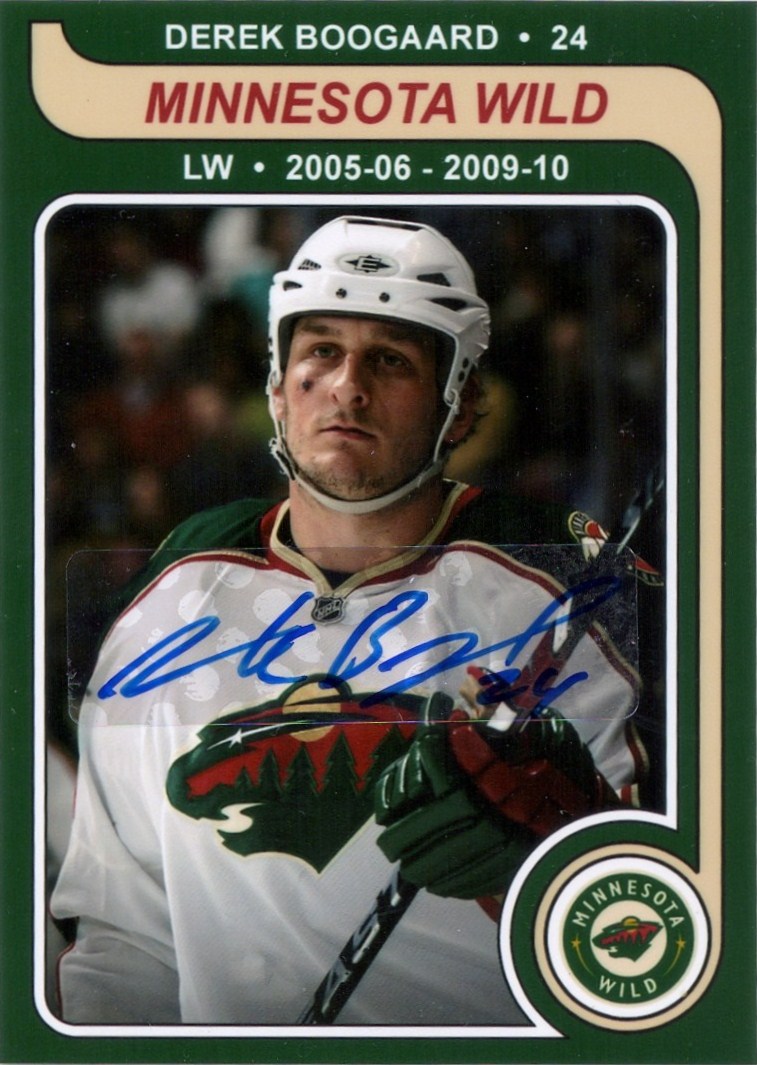 Minnesota Sports Autograph Project: DEREK BOOGAARD