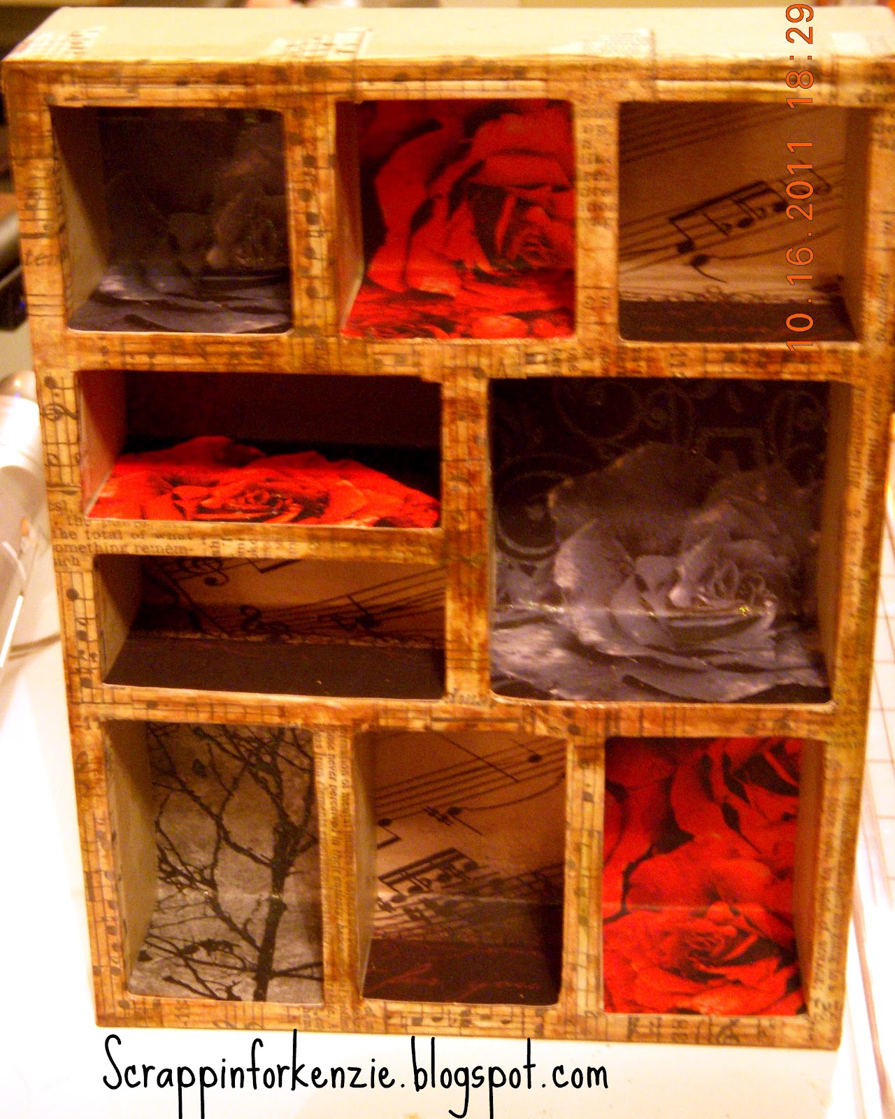 Scrappin' For Kenzie: Tim Holtz Configuration Box