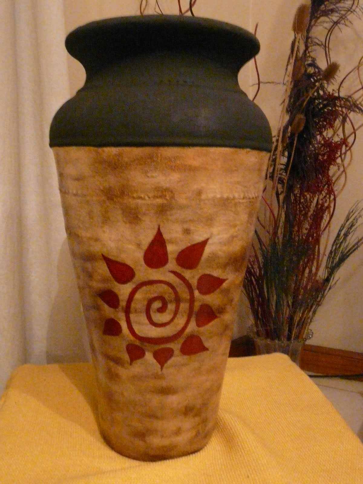 Artesanias "Bosques de acebo": JARRONES RUSTICOS CHICOS