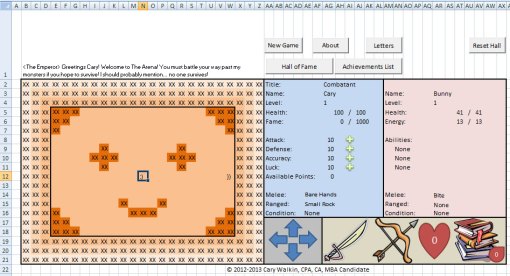 Excel Spreadsheets Help: Unique Excel Uses: Video Game