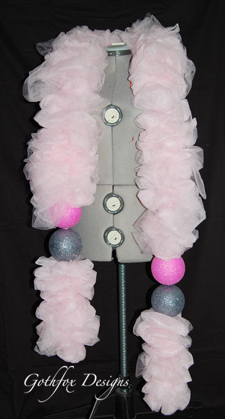 Burlesque Pasties and more by Gothfox Designs: Vegan Glitter Sphere Boas