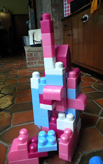 glitter, pompoms, and sticky fingers: Day 18: Building with Blocks