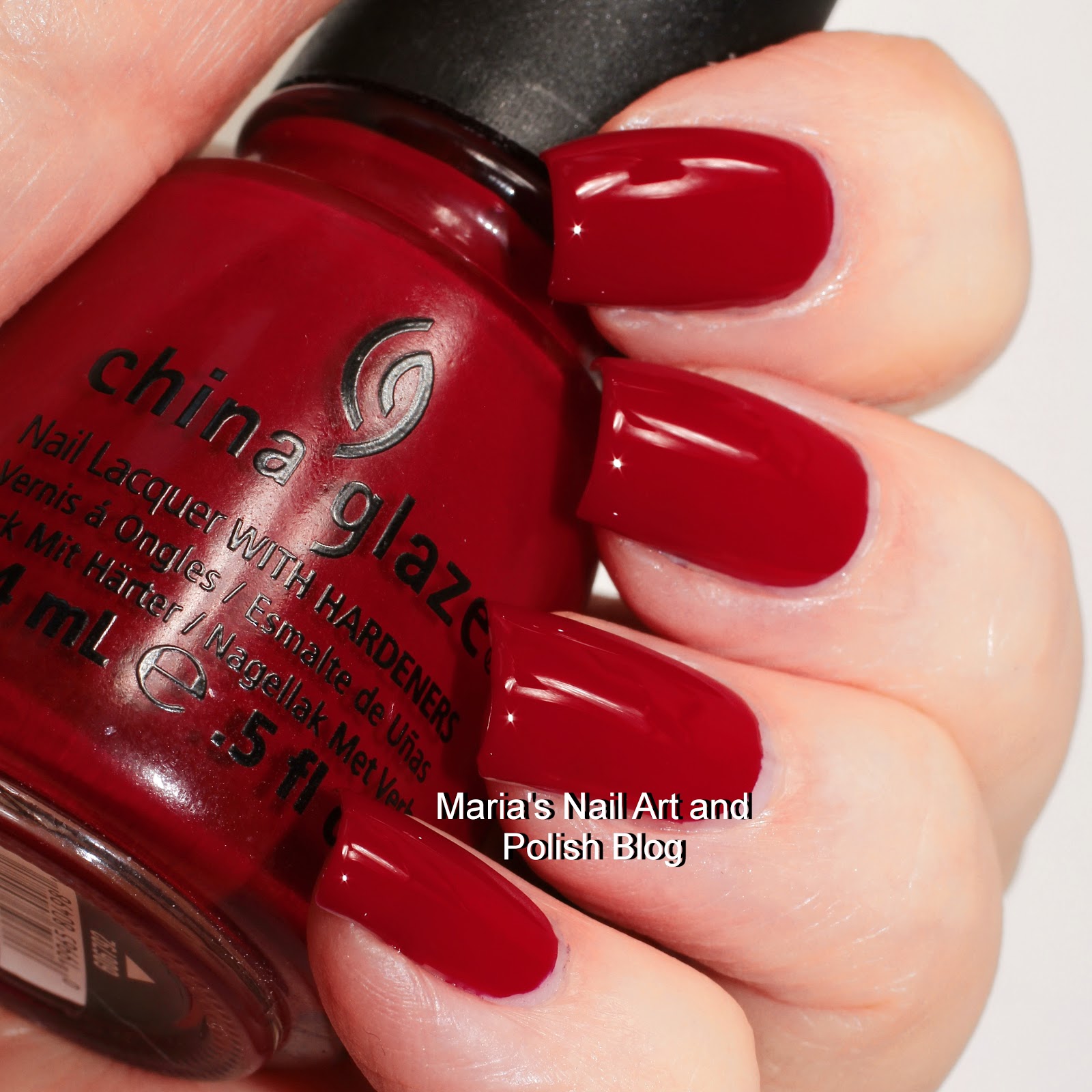 Marias Nail Art and Polish Blog: China Glaze four shades of red ...
