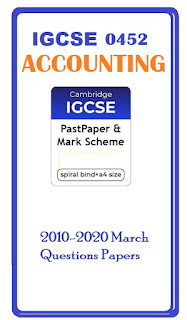 Past Papers -Cambridge IGCSE Accounting 0452 | EduShopping