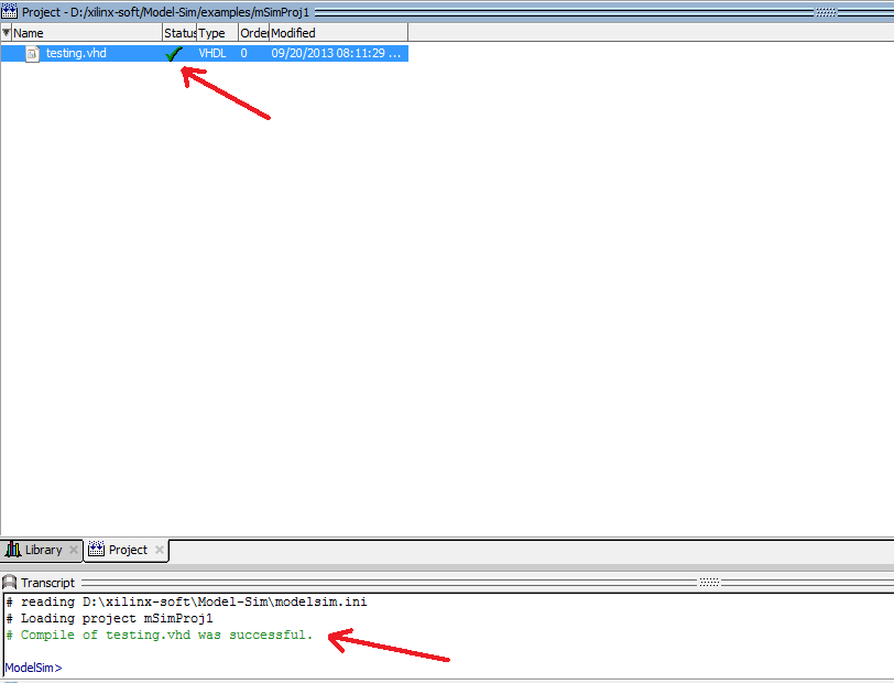 VHDL BLOG: How To Load VHDL Project in ModelSim
