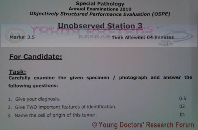 Solved Special Pathology OSPE Held By UHS - Annual 2010 ~ YOUNG DOCTORS ...