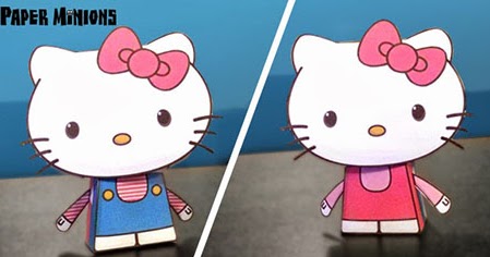 Hello Kitty Paper Toy | Paperized Crafts